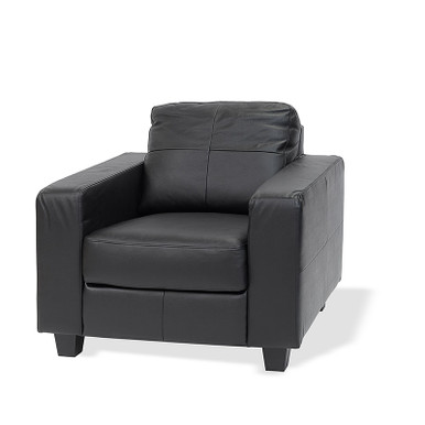 Atlas Black Leather Armchair – Event Furniture Hire | HireAll Dublin