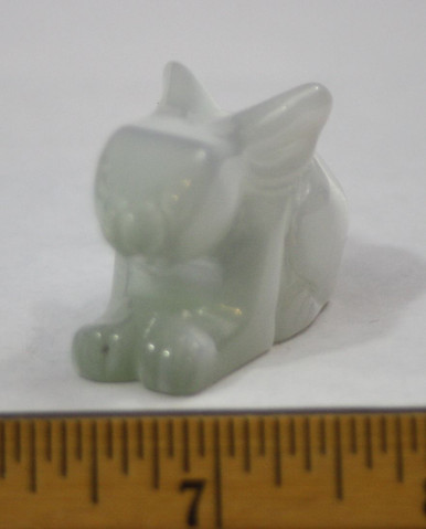 White Fiber Optic Rabbit Totem Animal