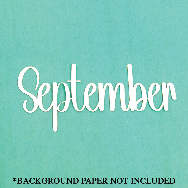 September Cardstock Cut Out Embellishment - Quick Quotes Scrapbook Company