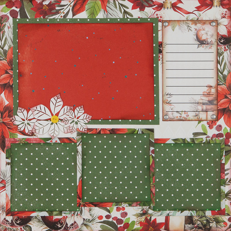 Christmas Poinsettias - (2) 12" x 12" Page Layouts - Quick Quotes ...