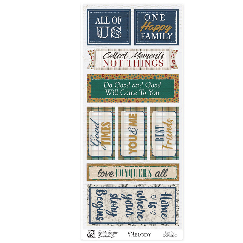 Melody Quotes & Phrases - Quick Quotes Scrapbook Company