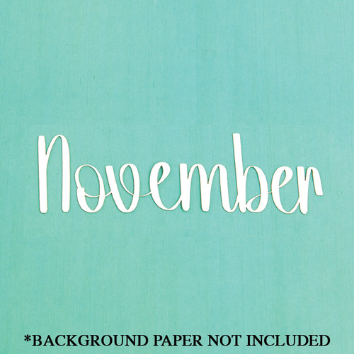12 Month Cardstock Cut Out Embellishments - Quick Quotes Scrapbook Company