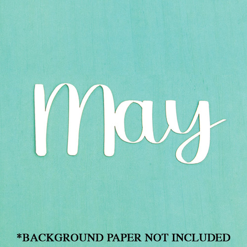 12 Month Cardstock Cut Out Embellishments - Quick Quotes Scrapbook Company