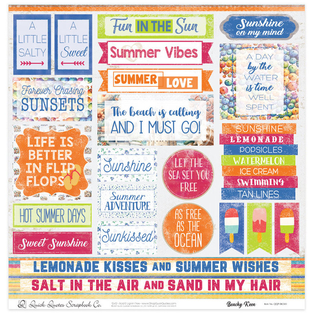Quick Quotes Scrapbook CO