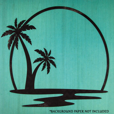 Palm Trees Cardstock Cut Out Embellishment - Quick Quotes Scrapbook Company