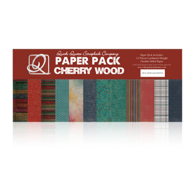 Cherry Wood Paper Pack - Quick Quotes Scrapbook Company