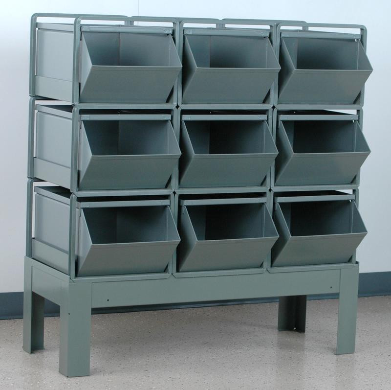 1-59BCU-3 Stackrack Unit with 9, № 5 Stackbins - industrialshelving.com