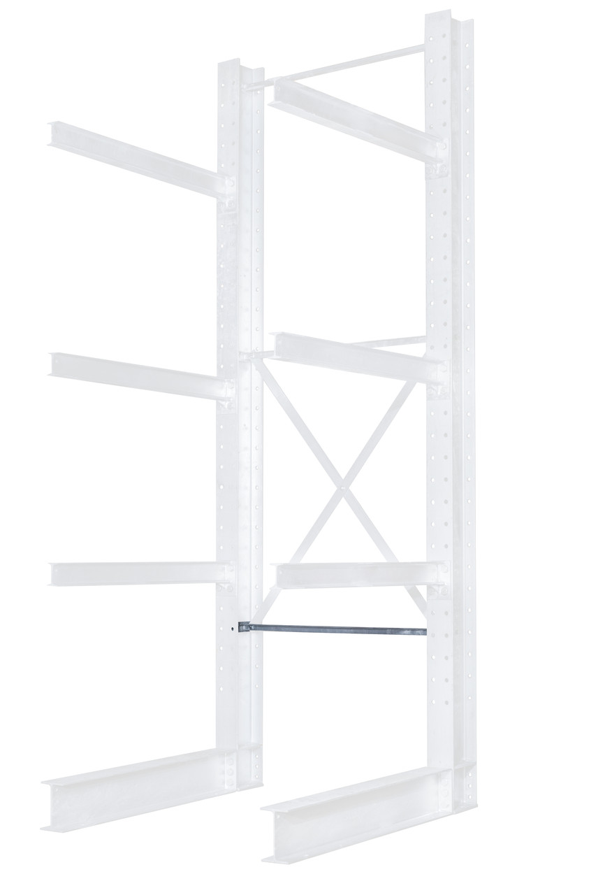 Galvanized 36"W Horizontal Brace - industrialshelving.com