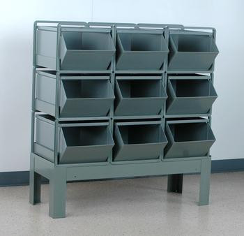 1-415BCU-3 Steel Stackrack Unit with Number 4 Stackbins ...