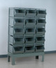 1-415BCU-3 Steel Stackrack Unit with Number 4 Stackbins - industrialshelving.com