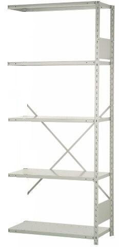 SRA1433 Rousseau Spider Shelving Add-On Unit 48"x24"x99"H with 5 ...