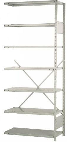 SRA1445 Rousseau Spider Shelving Add-On Unit 48"x24"x99"H with 7 ...