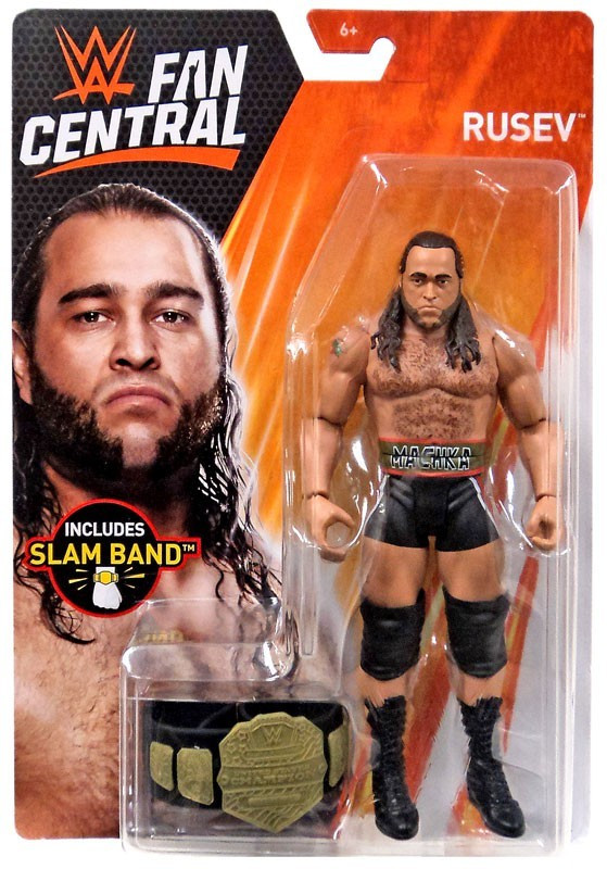 WWE Wrestling Fan Central Rusev Action Figure [Includes Slam Band ...