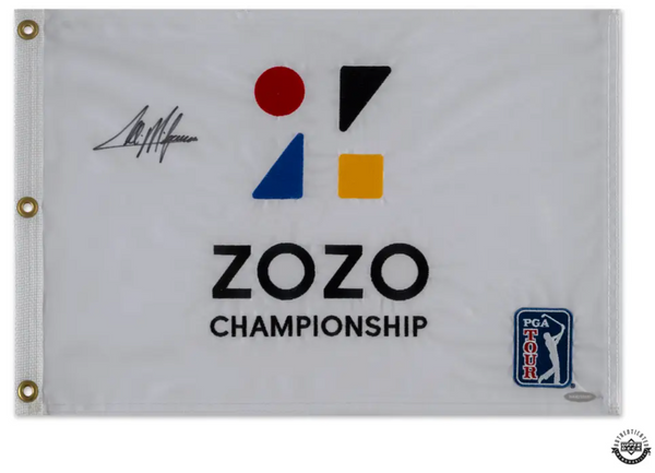 Collin Morikawa Autographed ZOZO Championship Pin Flag UDA - Game Day ...
