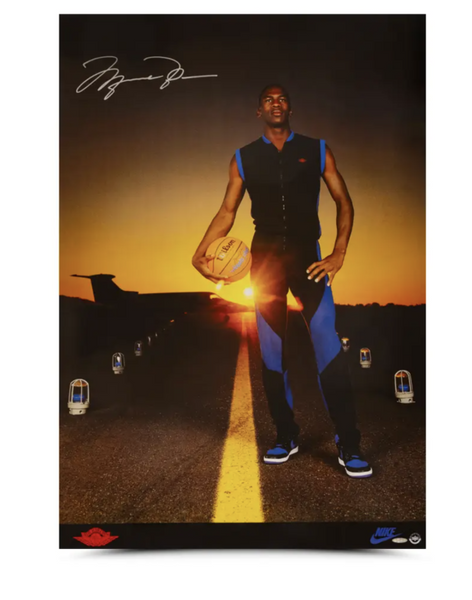 Michael Jordan Autographed Nike 'Runway' 35x24 Photo UDA - Game Day Legends