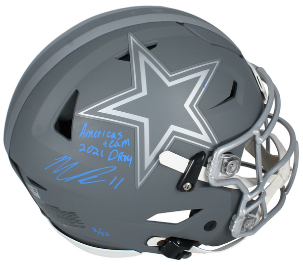 Micah Parsons Autographed "21 DROY" Cowboys Speedflex Helmet Fanatics ...