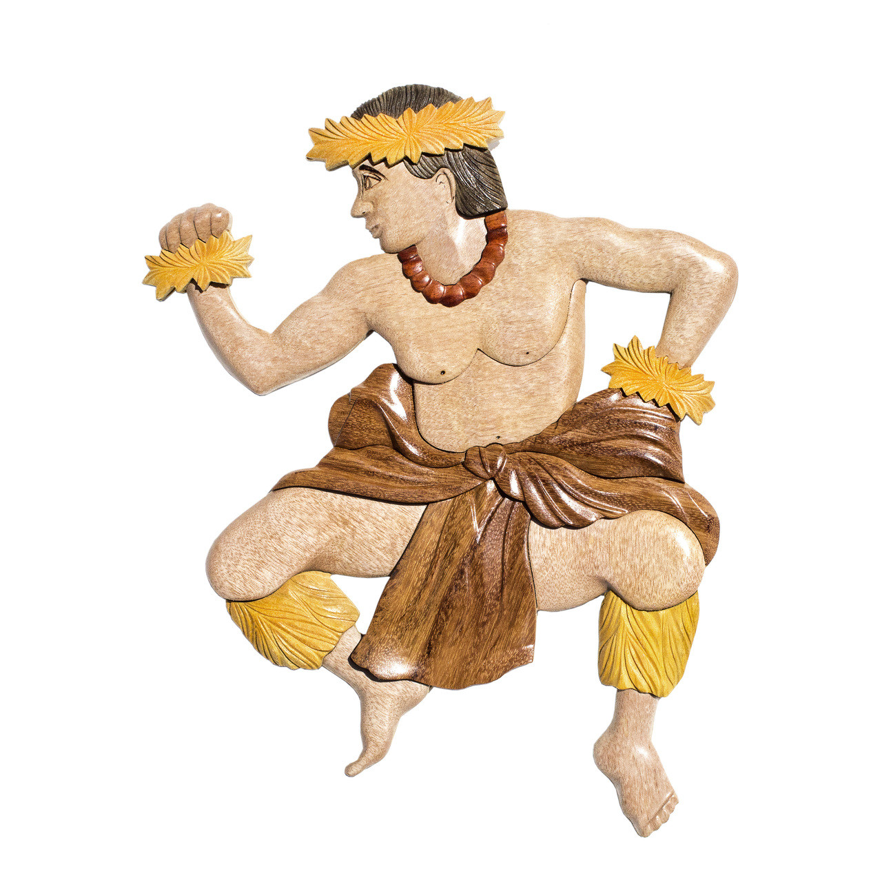 Male Hula Dancer - Aloha Wood Art