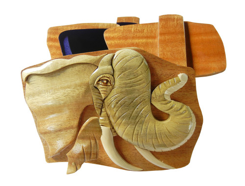 Elephant Puzzle Box - Aloha Wood Art