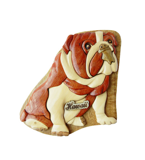 Bulldog - Puzzle Box - Aloha Wood Art