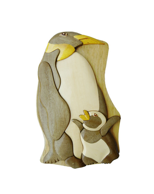Penguin Puzzle Box - Aloha Wood Art