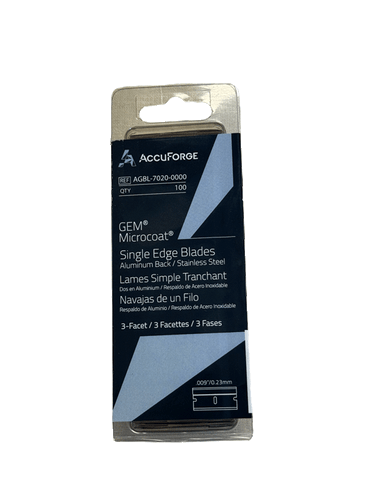 AccuForge Coated and Wrapped Single Edge GEM Blades (100)