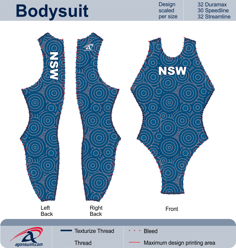 NSW Water Polo Indigenous suit