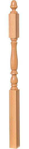 Country French Acorn Top Large Face Newel