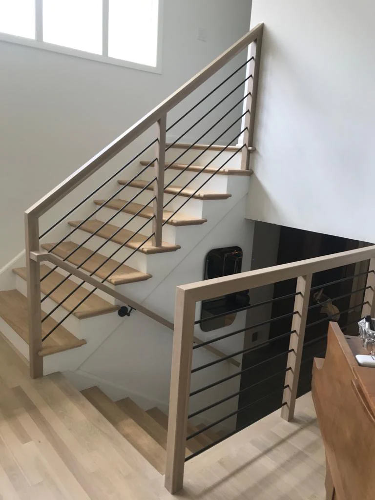 Short Horizontal Round Bar for Stair Railing - 4' length