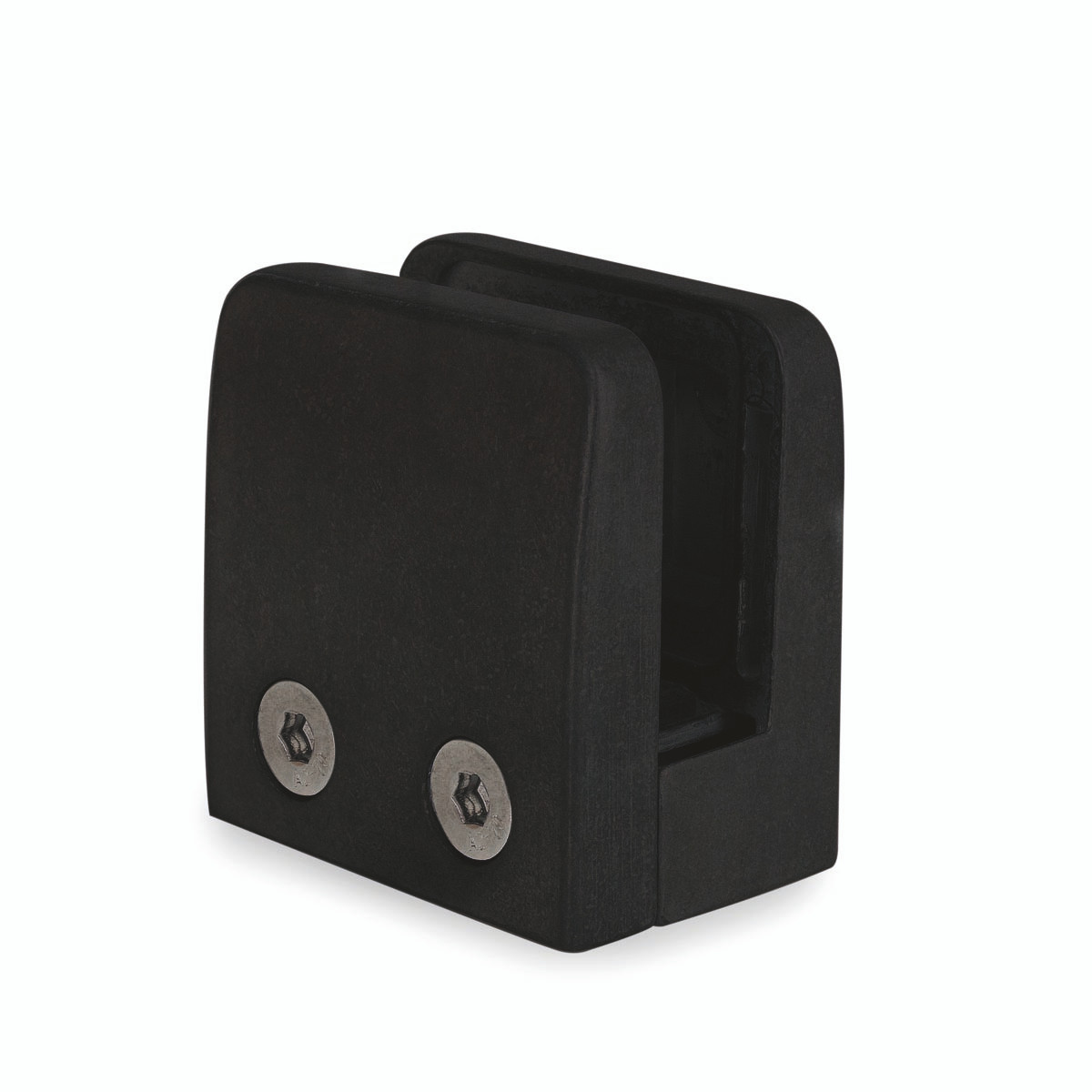 Glass Clamp 55 X 55 X 35mm Flat (Matte Black)