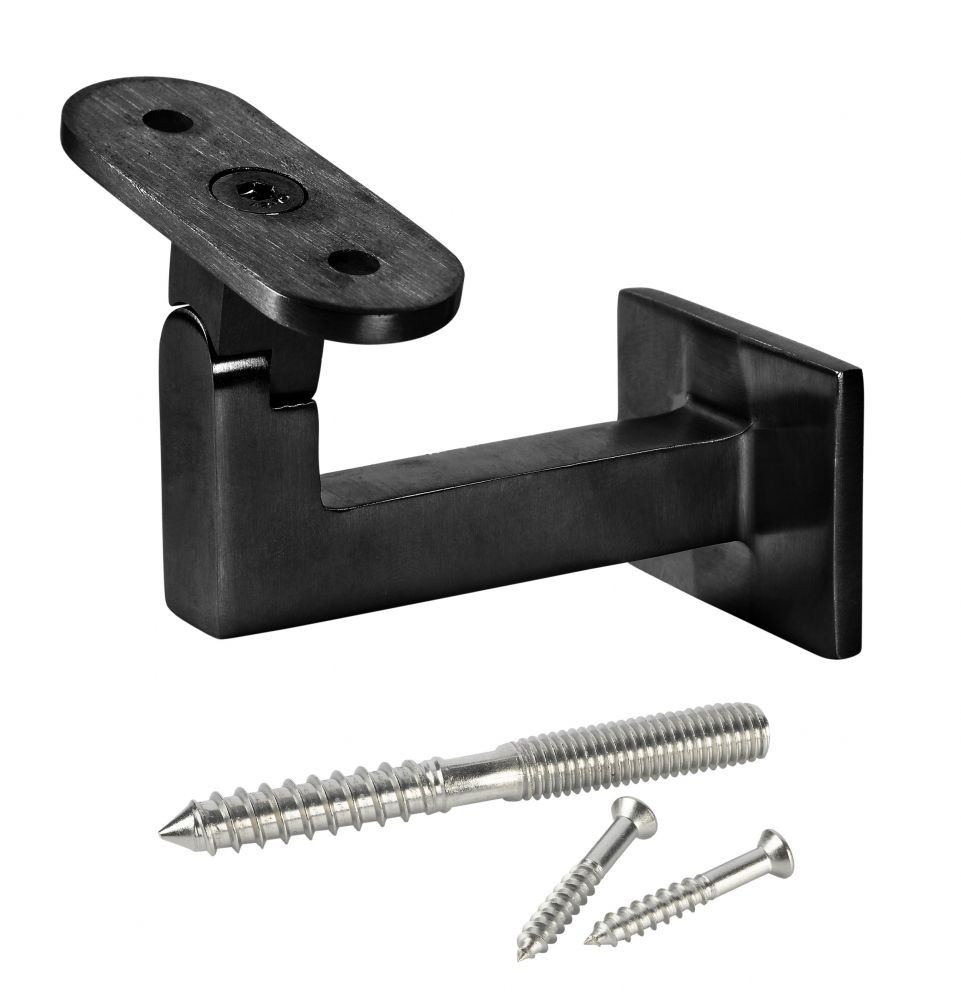 Modern Black Wall Rail Bracket