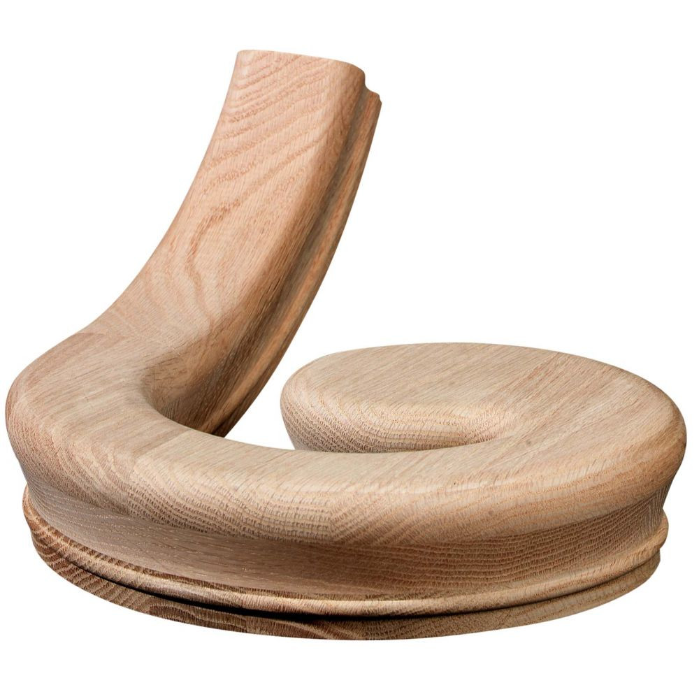 7735 Right Hand Volute Staircase Handrail