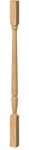 2005 Fluted Square Top Wood Baluster
