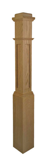 Mission Flat Panel Box Newel 4091 6-1/4 Sq