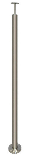 Stainless Steel Round Newel Posts for Stairs | Premium Stair Components