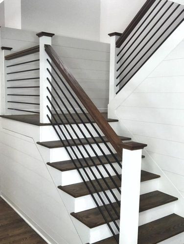 Balusters, Spindles and Shoes - Iron Balusters - Horizontal Bar Railing ...