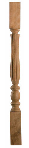 2300 Fluted Square Top Wood Baluster