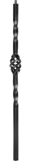 Metal Newel Post | Wrought Iron Newel Posts | Black Metal Newel Post