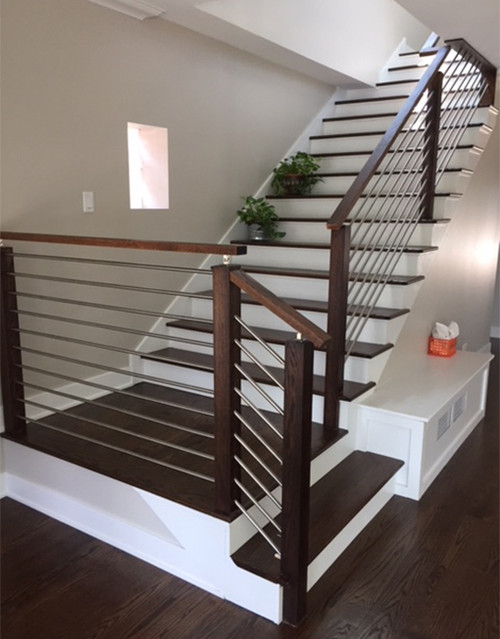 Modern Newel Post | Contemporary Pine Newel Post for Stair Railings