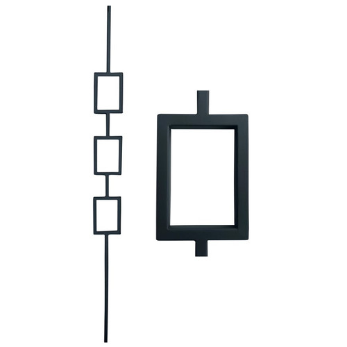 Triple Rectangle Modern Baluster