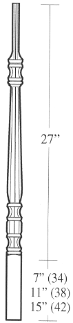 5300 Octagonal Pin Top Baluster
