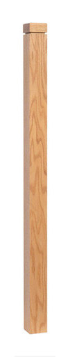 Farmhouse Newel with Rounded Top and Groove - Stylish and Durable