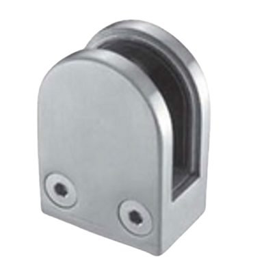Stainless Rounded Glass Clamps for Flat Surfaces - Secure Mounting