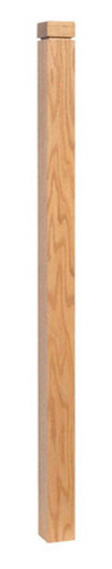 Craftsman 3 Square Cap Newel with Groove - Stair Parts & Accessories