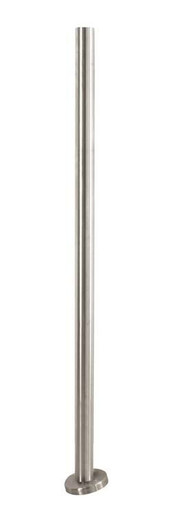 Modern Round Newel Post with Angled Bottom