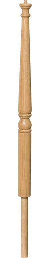 4050 Colonial Round Base Newel Post | Quality Stair Parts