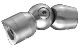 Pivot Connector for 12mm Round Bar to Newel Wall - Durable Stair Parts