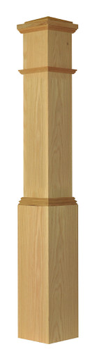Box Newel 7.5-inch with Pyramid Cap for Staircase Design