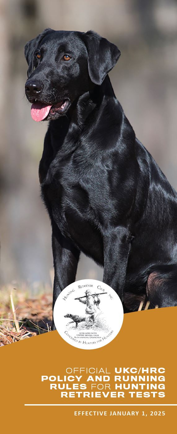 Official UKC/HRC Rulebook for Hunting Retriever Tests