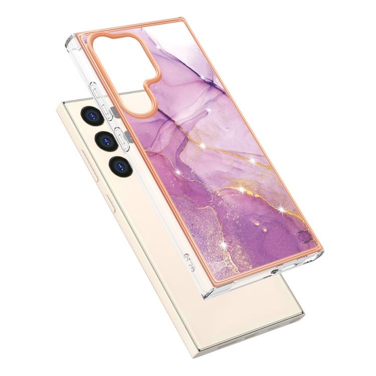 Samsung Galaxy S24 Ultra 5G Electroplating Marble Dual-side IMD Phone ...