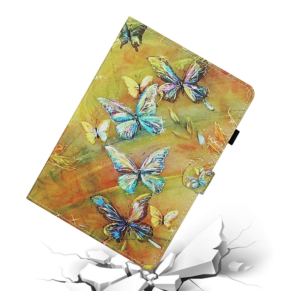 iPad 10th Gen 10.9 2022 Coloured Drawing Stitching Smart Leather Tablet ...
